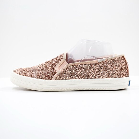 Keds | Shoes | Keds X Kate Spade Double Decker Gold Glitter Slip On ...
